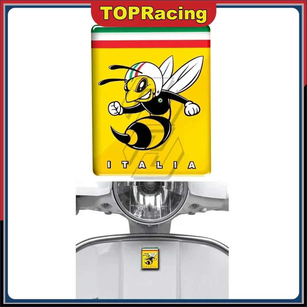 3D Motorcycle Sticker For Vespa Logo Decal Front Badge Overlay Italian ...