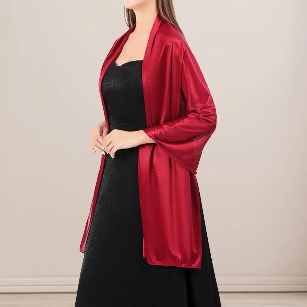 Women-Blouse-Shawl-Breathable-Silky-Touch-Elegant-Evening-Party-Dress ...
