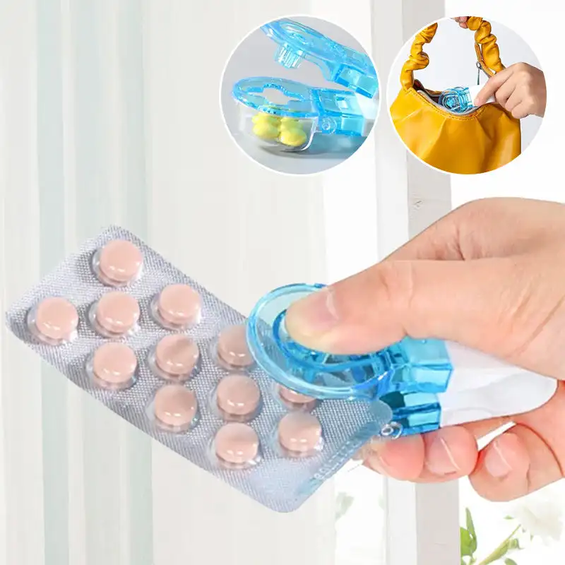 Portable Pill Taker Anti Pollution Artifact Pill Popper Reusable ...