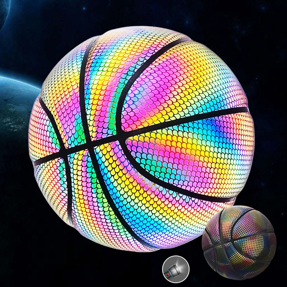PU-Basketball-Reflective-Ball-Glowing-Durable-Basketball-Luminous ...