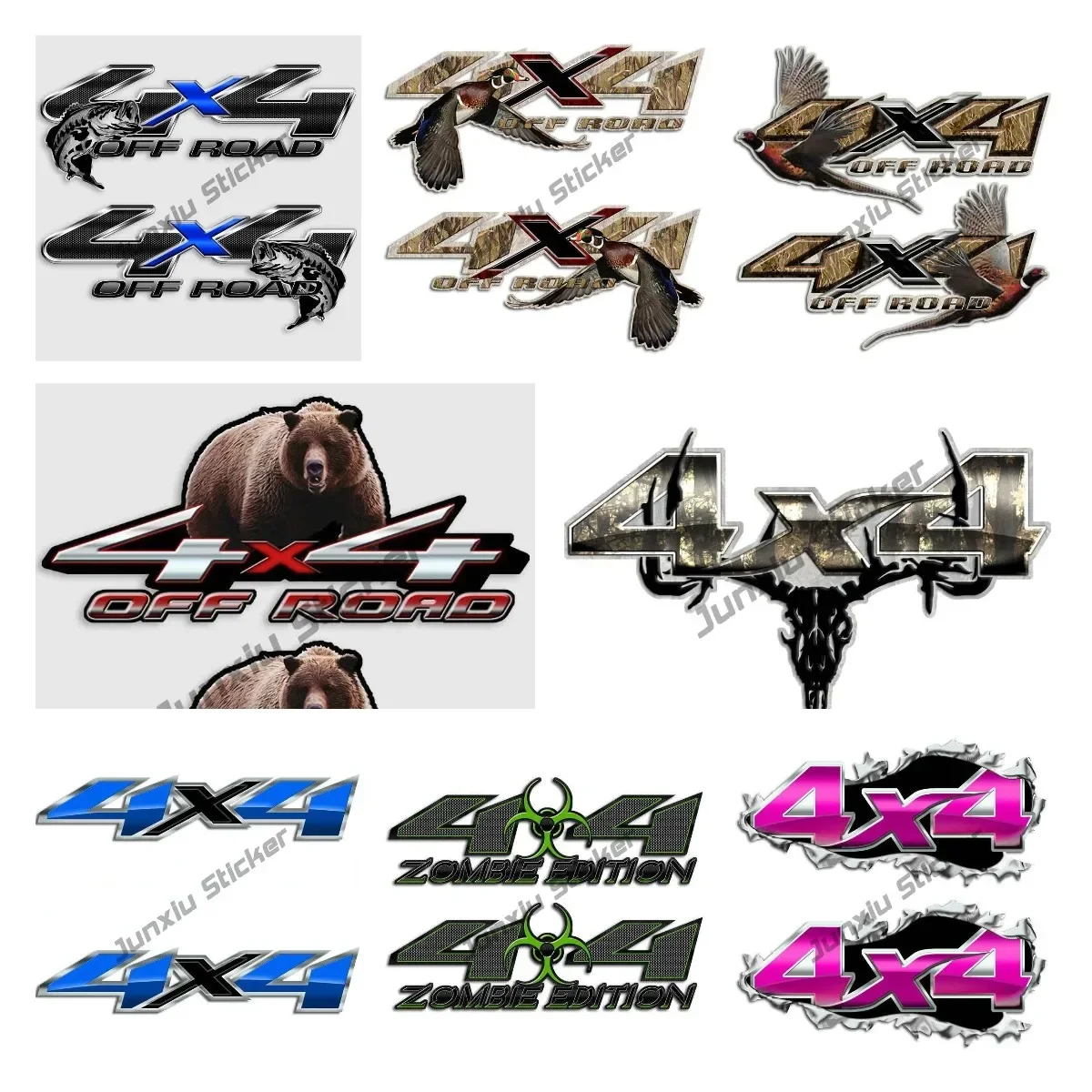 Creative-4X4-Stickers-4X4-Offroad-Decal-Premium-Quality-Black-Vinyl ...