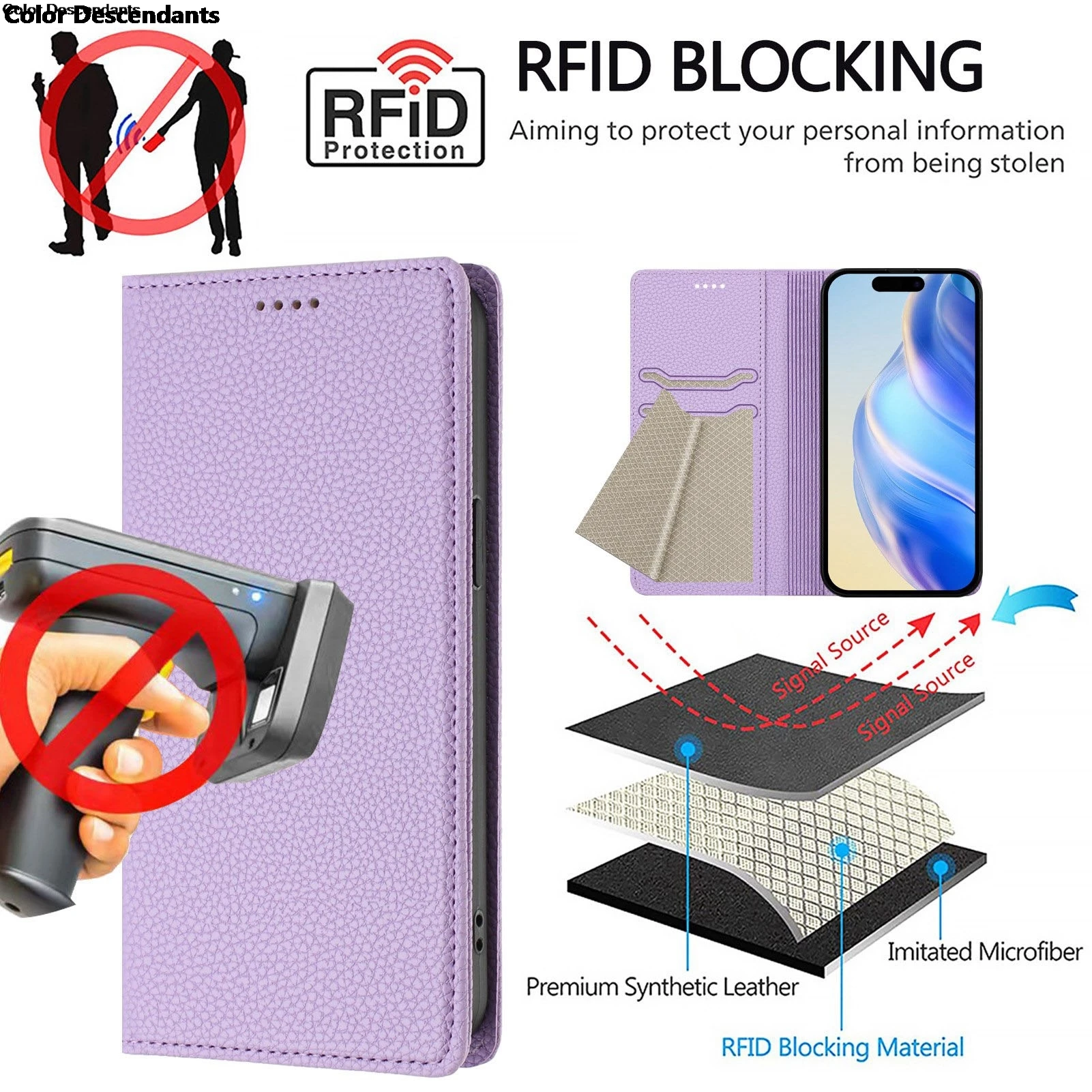 Vintage Magnetic Wallet Anti - Theft Leather Flip Case - Galaxy A16 5G (E)