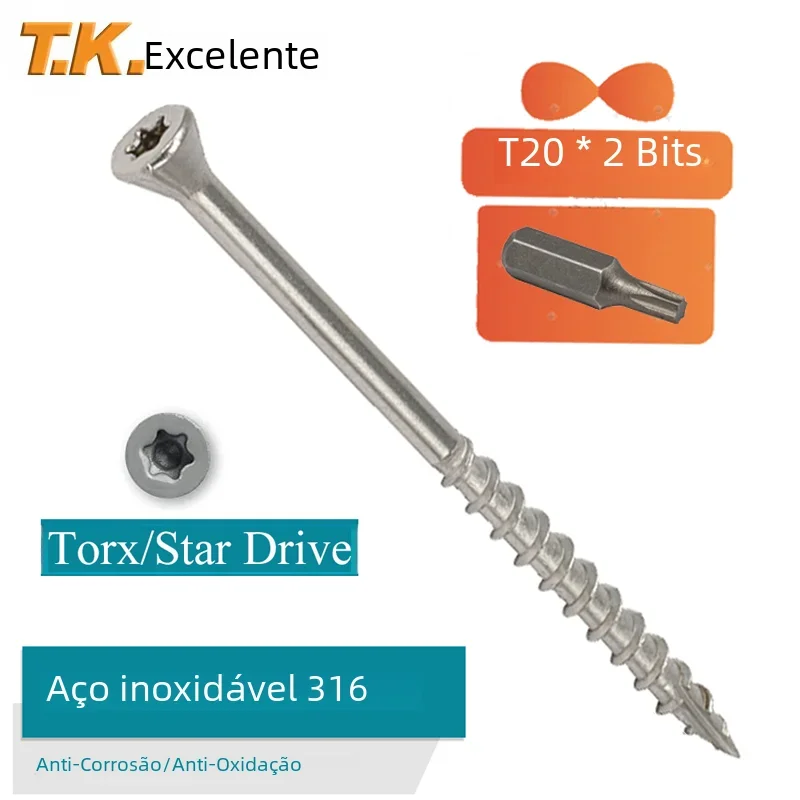 Resistente-ferrugem-Torx-A-o-Inoxid-vel-Parafusos-Marinha-Deck-316-45mm ...