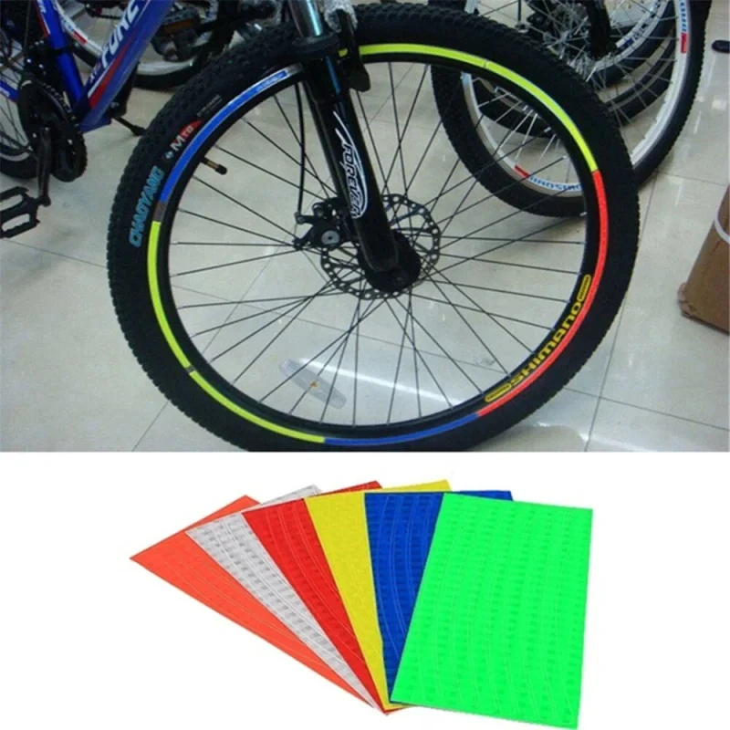 Bicycle-Tire-Reflective-Sticker-Wheel-Spokes-Tubes-Strip-Safety-Warning ...