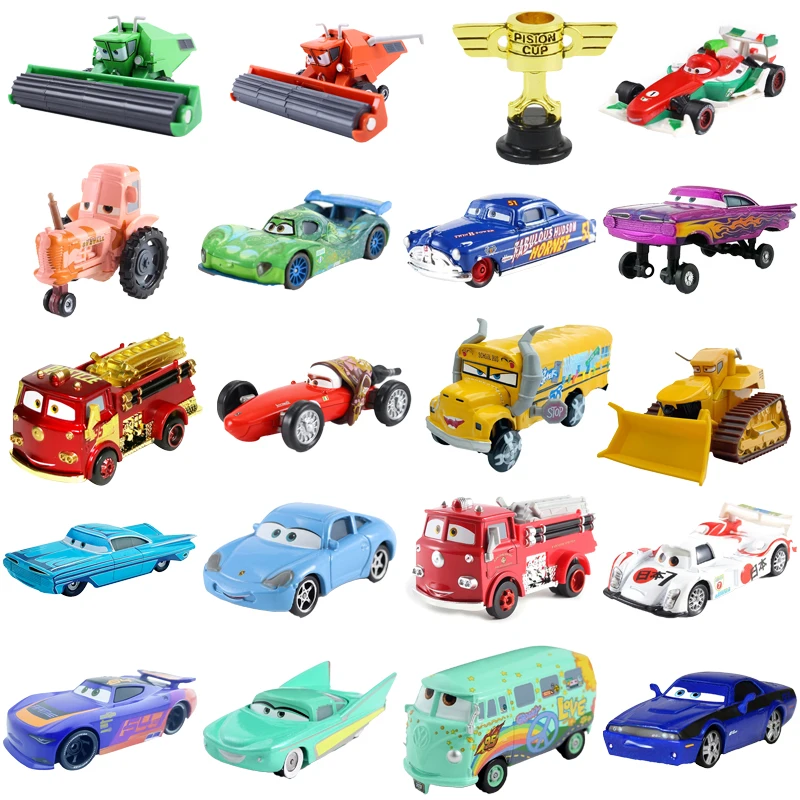 Disney-Pixar-Cars-2-3-Lightning-McQueen-Mater-Queen-truck-Frank ...