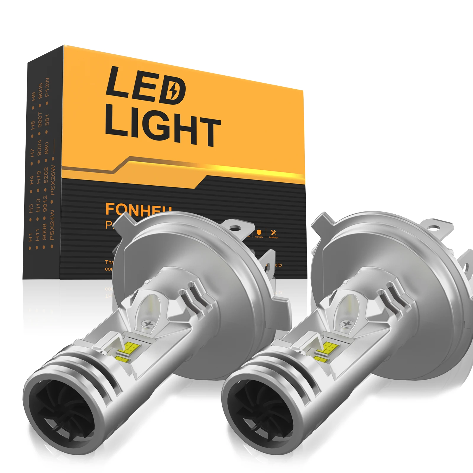 1-2X-30000LM-LED-H4-9003-LED-Canbus-No-error-Headlight-Bulb-fan ...