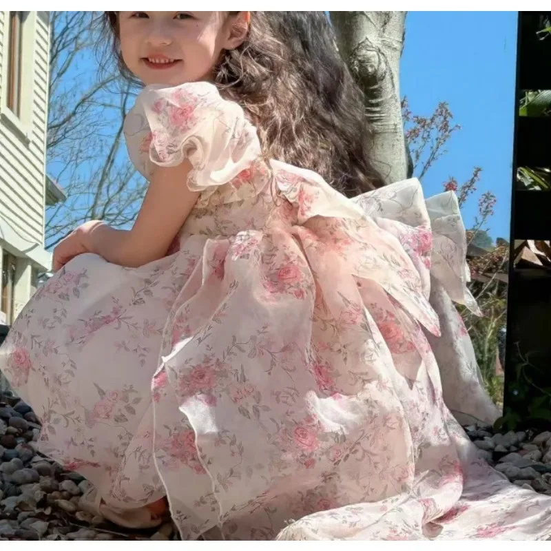 Girls Dress Summer New Childrens Vest Beautiful Little Girl Fashion ...