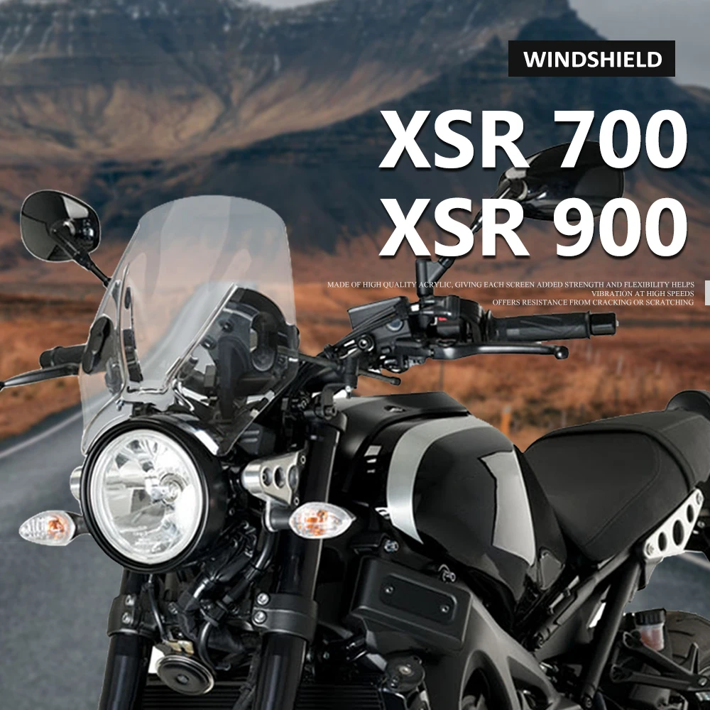XSR700 XSR900 Windscreen Windshield Motorcycle Sport Wind Deflector ...
