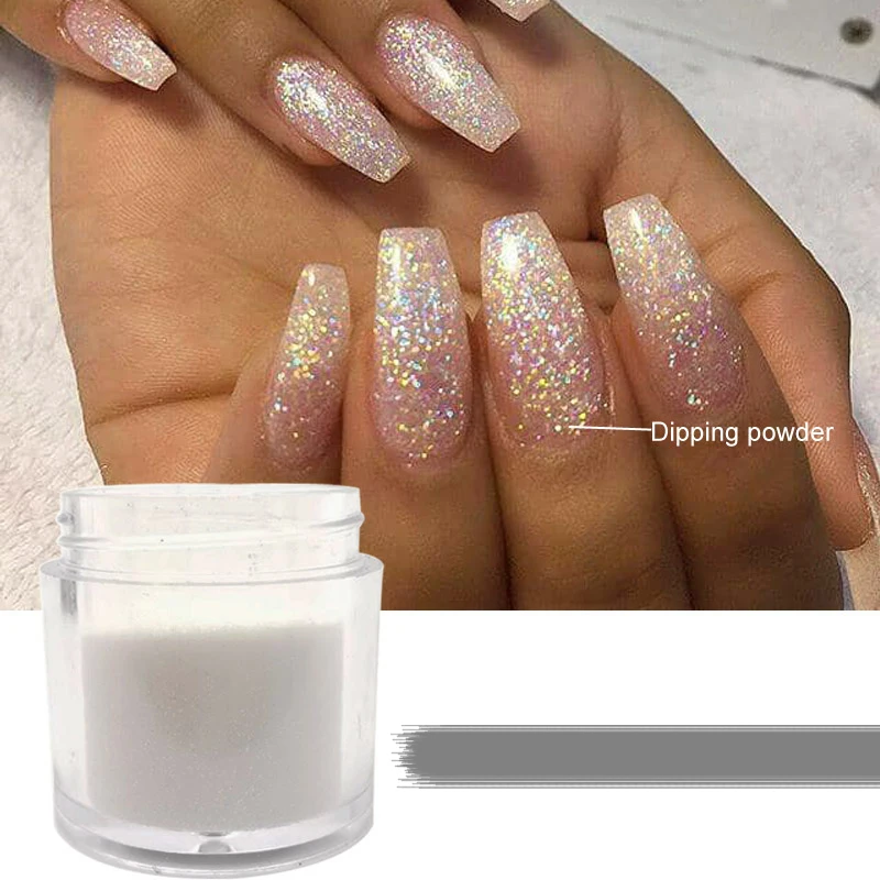 Glitter Powder Nail Designs