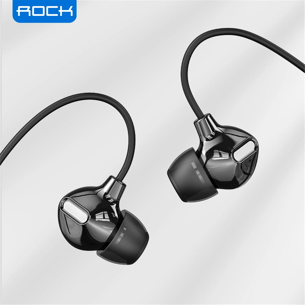 ROCK In Ear Obsidian Stereo Earphones 3.5mm Immersive Headset for ...