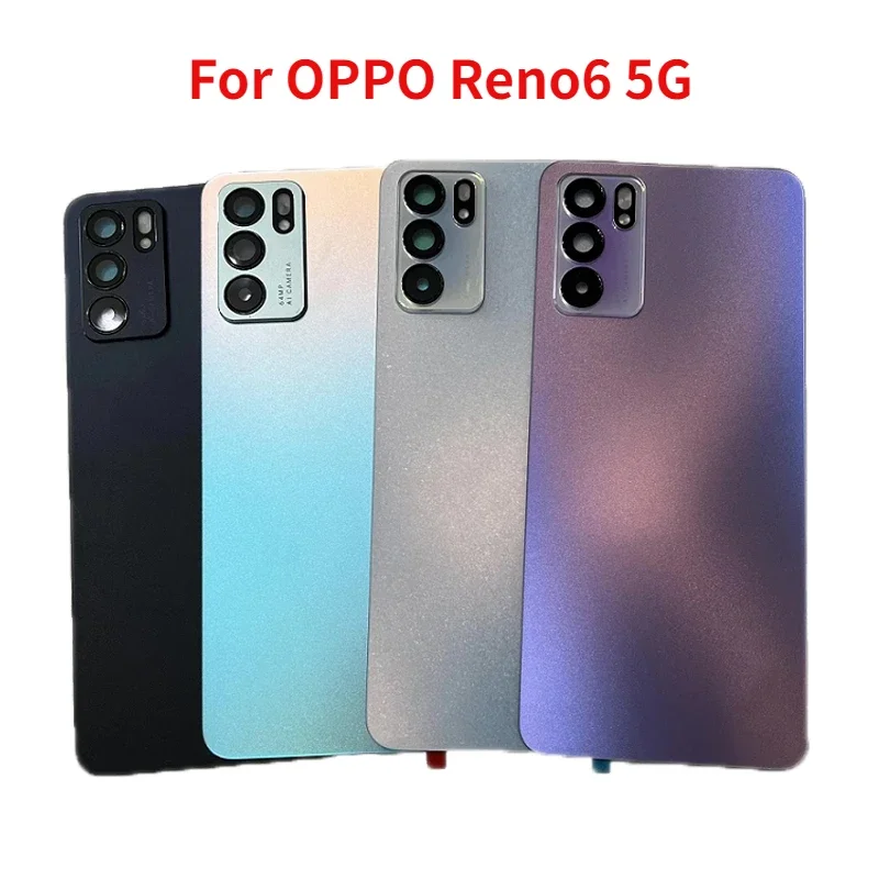 Original-Back-Glass-For-OPPO-Reno-6-5G-Back-Battery-Cover-Rear-Door ...
