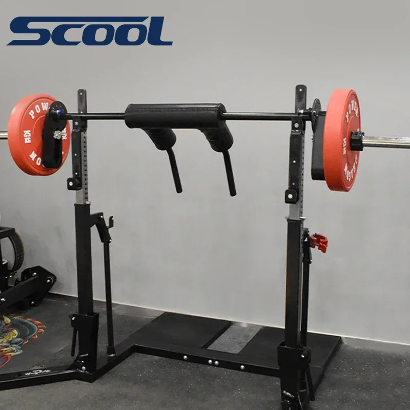 Adjustable-barbell-Safety-Squat-Bar-Custom-Logo-Gym-Fitness-Transformer ...
