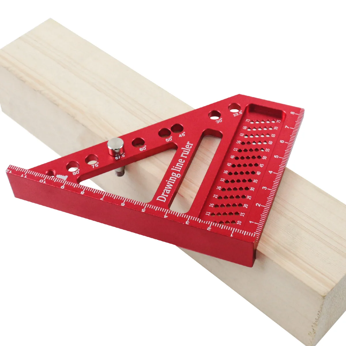 Multi-Angle Measuring Ruler Aluminum Woodworking Square Protractor W ...