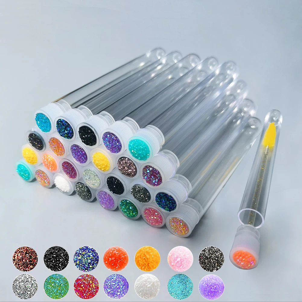 Reusable Eyelash Brush Tube Disposable Mascara Wands Replaceable Dust ...