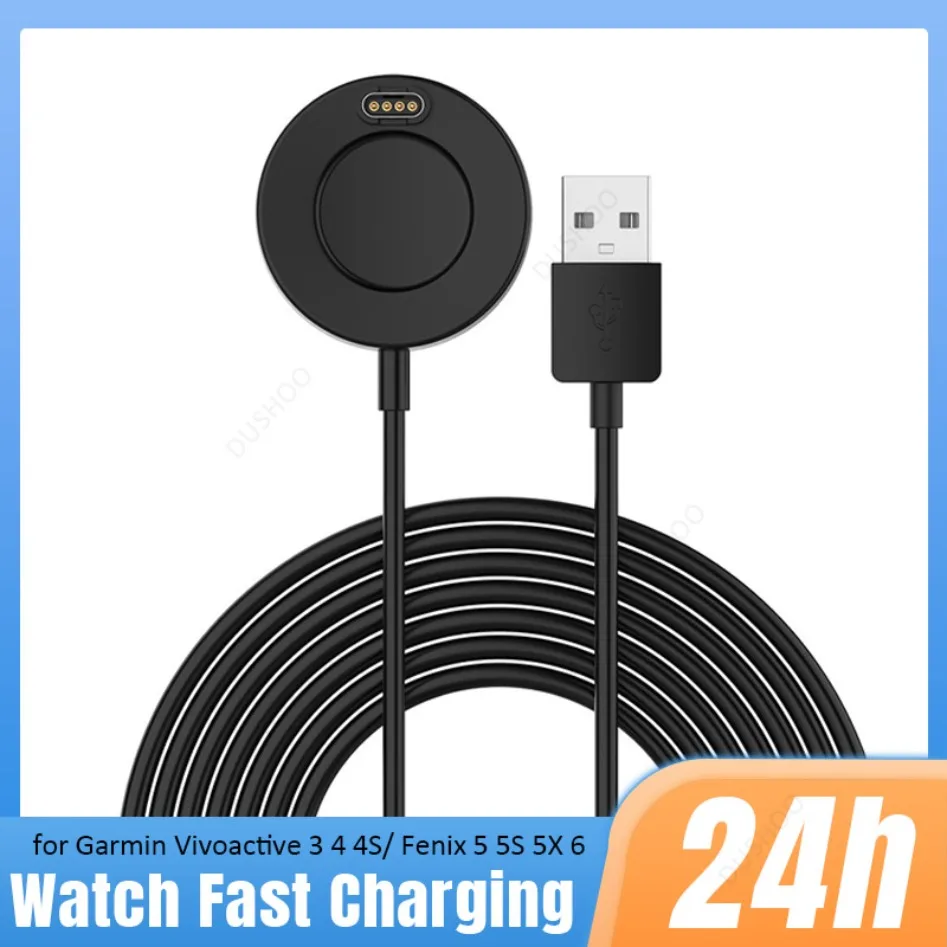 Portable USB Port Charging Cable Watch Fast Charger Pad Dock for Garmin ...