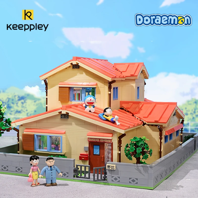 Keepley-blok-bangunan-Doraemon-model-rumah-Nobita-Nobi-koleksi-mainan ...