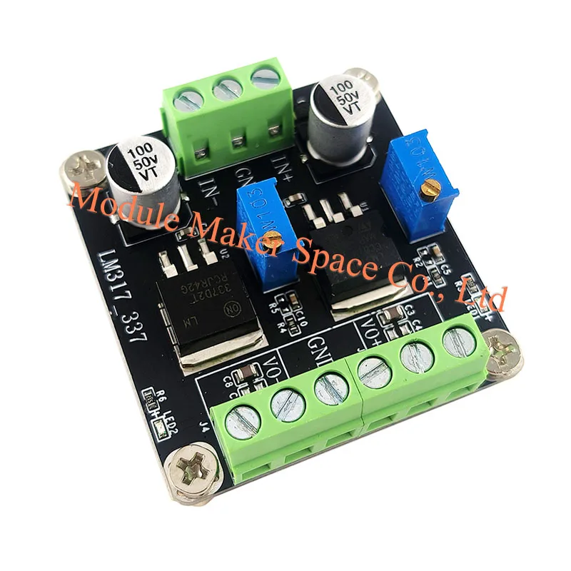 LM317 LM337 Power Supply Module, Dual Channel Adjustable Positive ...