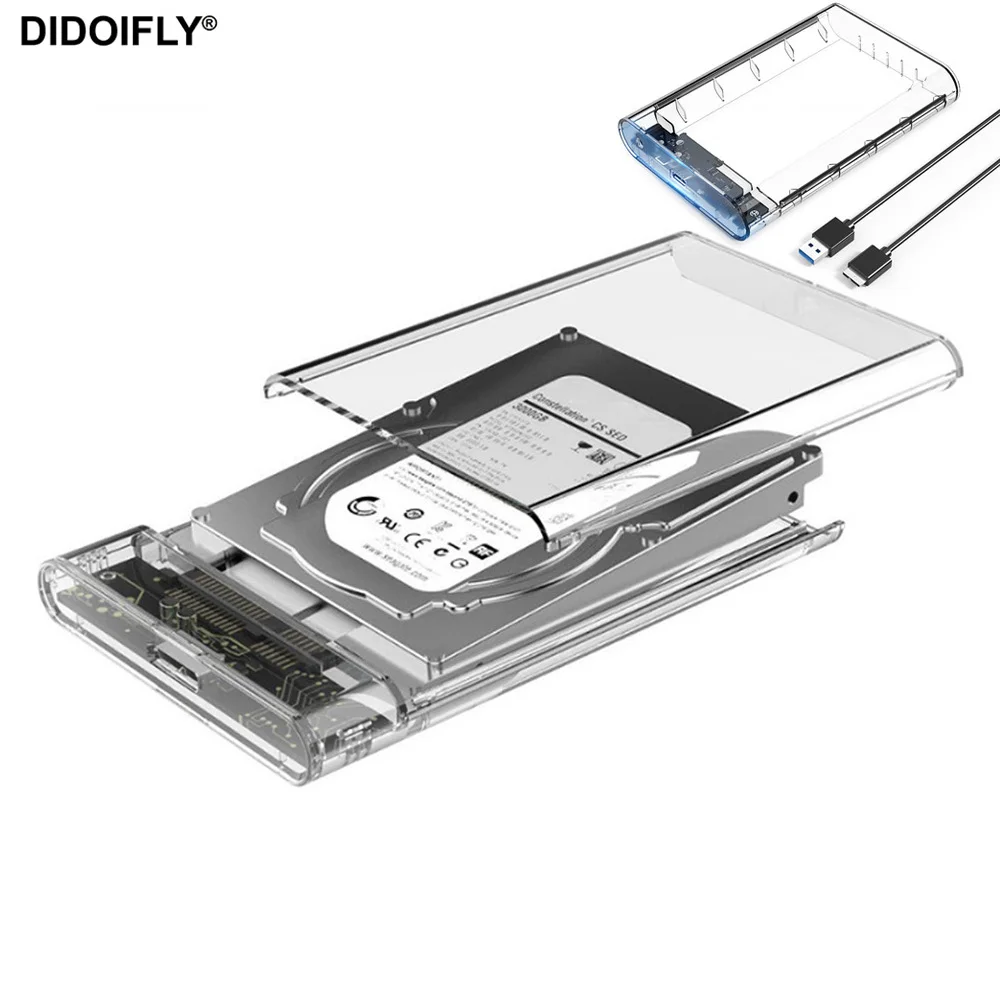 Festplatte Boxs USB C 3,0 Typ C 2,5 Zoll HDD SSD Shell SATA Externe ...