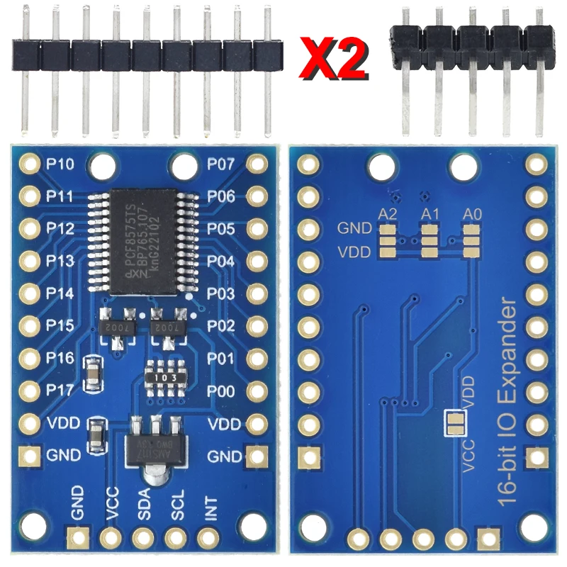 TZT-PCF8575-Module-Expansion-IO-port-Expander-board-DC-2-5-5-5V-I2C ...