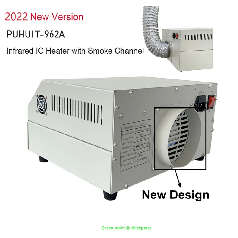 PUHUI T-962A Infrared IC Heater T962A Desktop Reflow Oven BGA SMD SMT ...