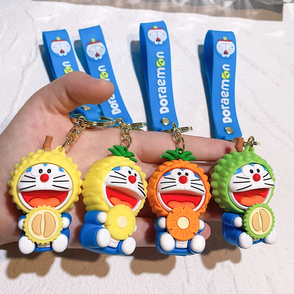 Cartoon-Cute-Action-Figure-Doraemon-Jingle-Cat-Keychain-Creative-Couple ...