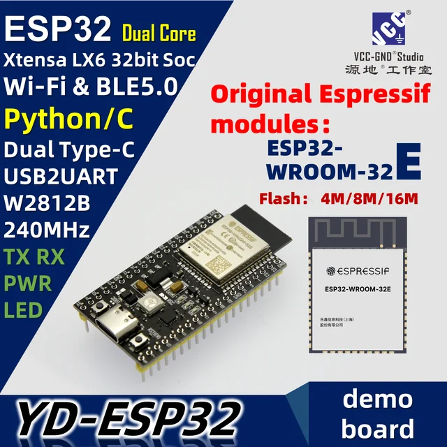 YD-ESP32 N4 N8 N16 ESP32-DevKitC V4, 08/10/2023