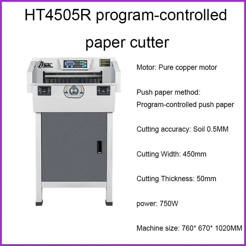 110v-220v-Electric-Paper-Cutter-Automatic-NC-Paper-Cutter-HT4505R-A3 ...