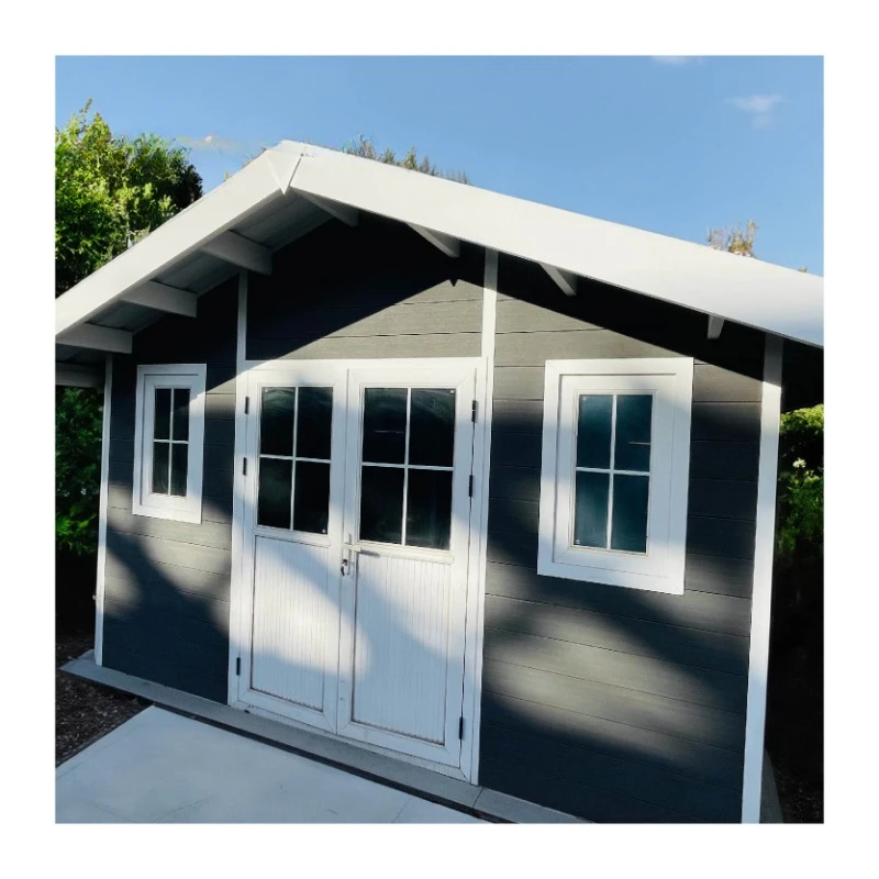 Outdoor-composite-wood-summer-garden-house-fabricated-garden-shed-solid ...