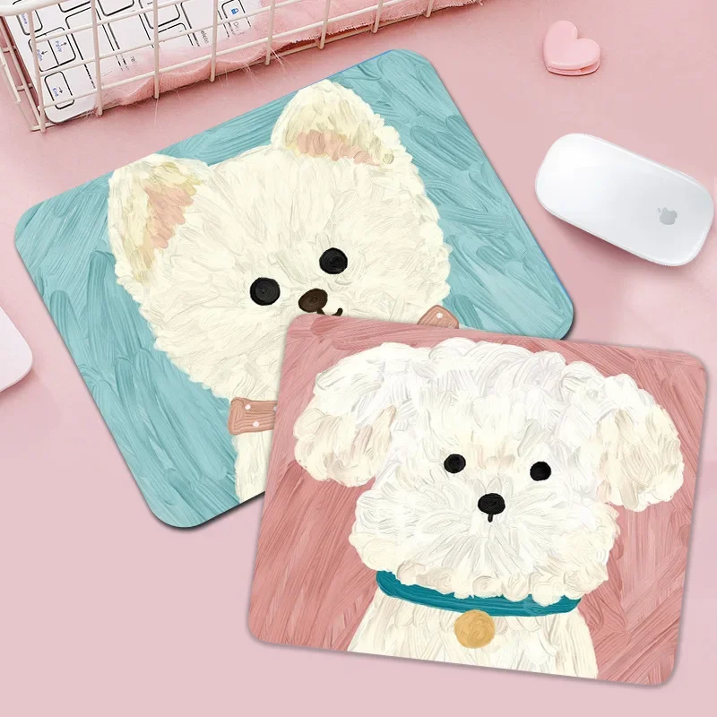 Cute Sherry small mouse pad kawaii desk mat with Stitched Edge non-Slip ...