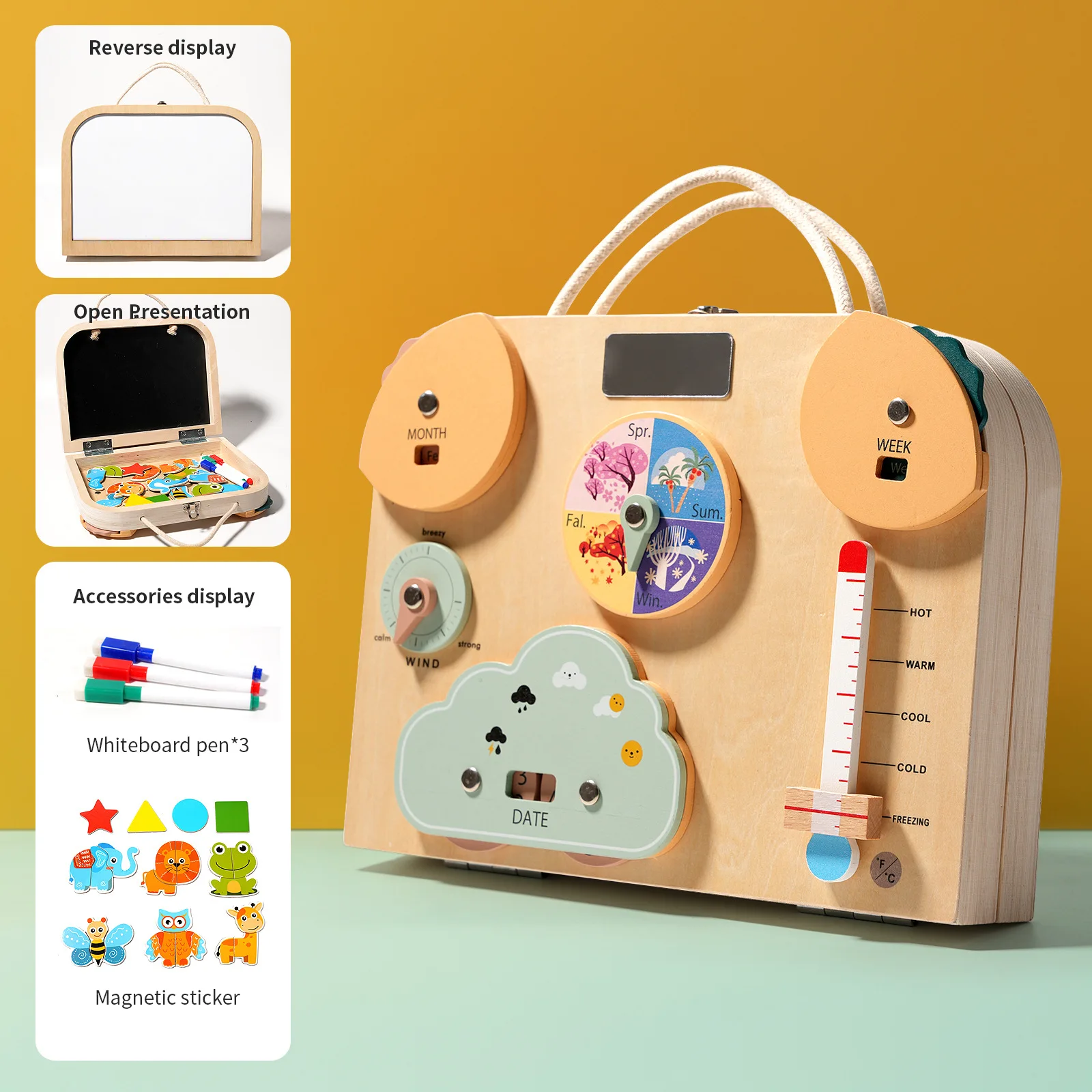 LED-Wooden-Busy-Board-Game-Montessori-Sensory-Toys-Switch-Control ...
