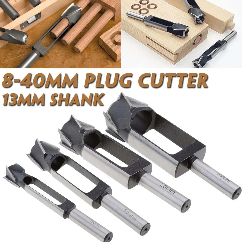 8-40mm-Straight-And-Round-Wood-Plug-Hole-Cutter-Plug-Cutting-Drill-Take ...