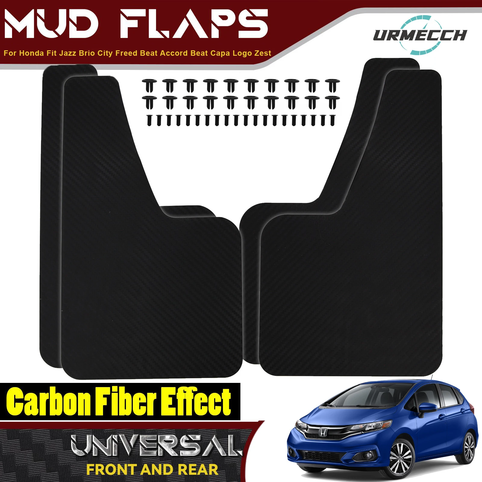 Mudflaps Mud Flaps Splash Guards Mudguard For Honda City Fit Jazz Freed ...