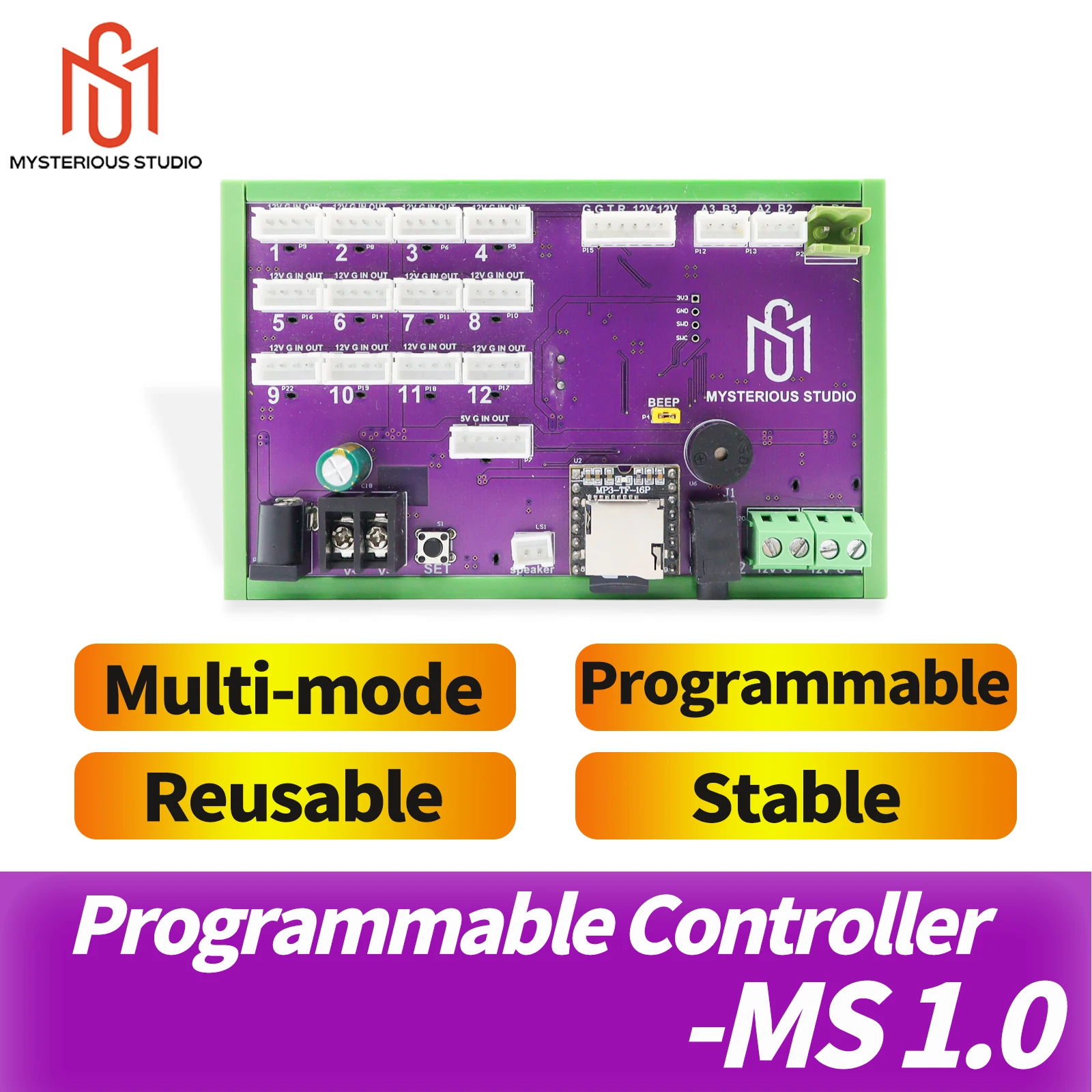 Escape-Room-Props-Programmable-Controller-Single-Circuit-Board-12-Ports ...
