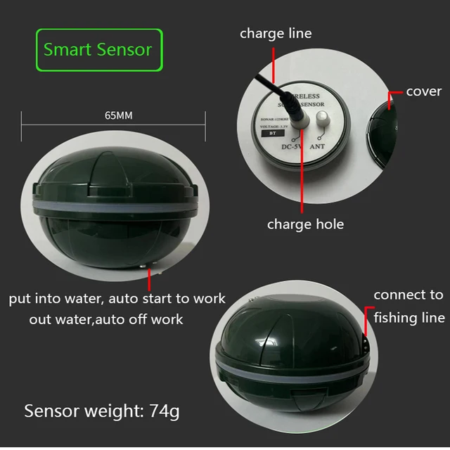 Brand New Smart Phone Sonar Sensor Bluetooth Intelligent Fish Finder ...