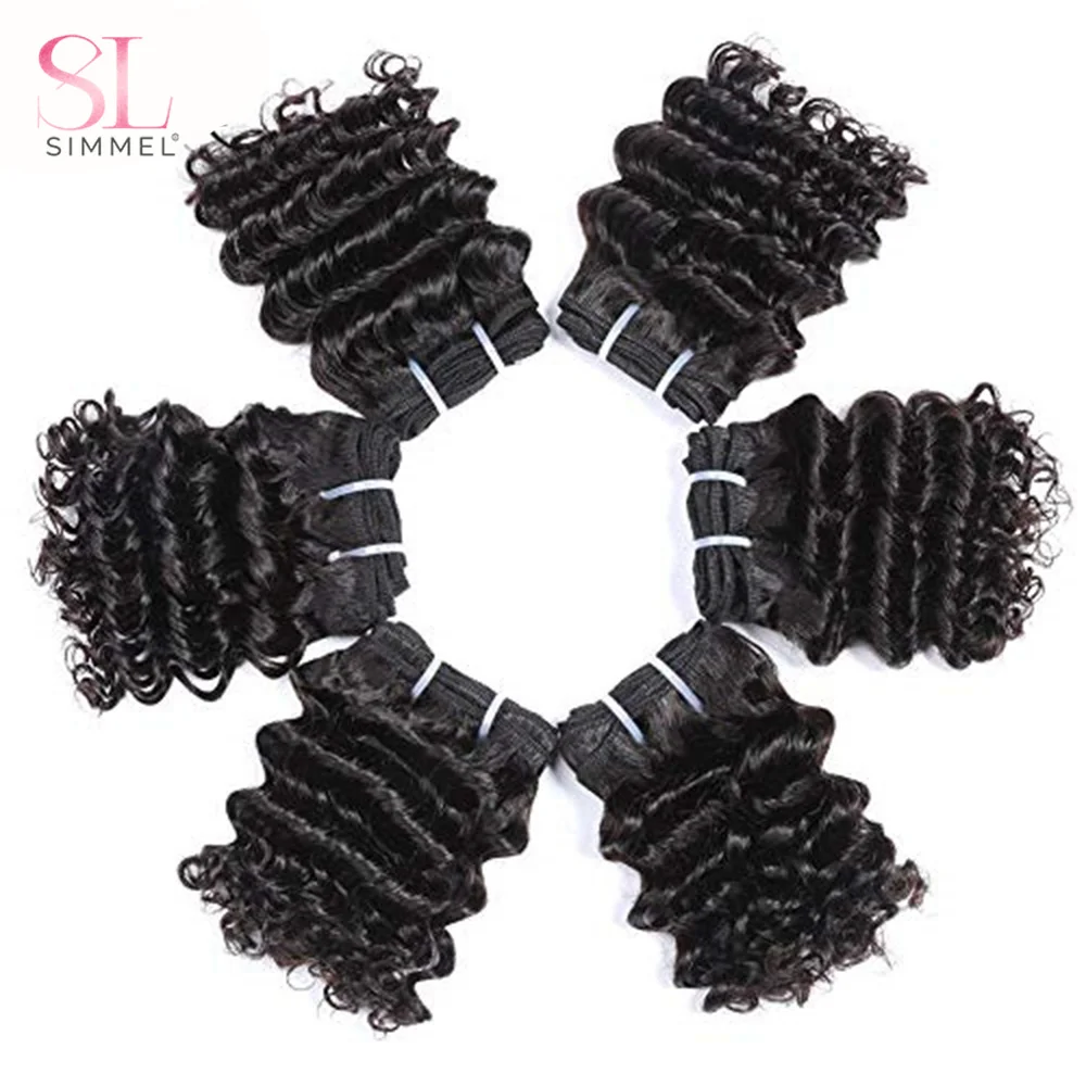 Short-Deep-Wave-Hair-Bundles-Malaysian-Curly-Human-Hair-Weaving-6 ...