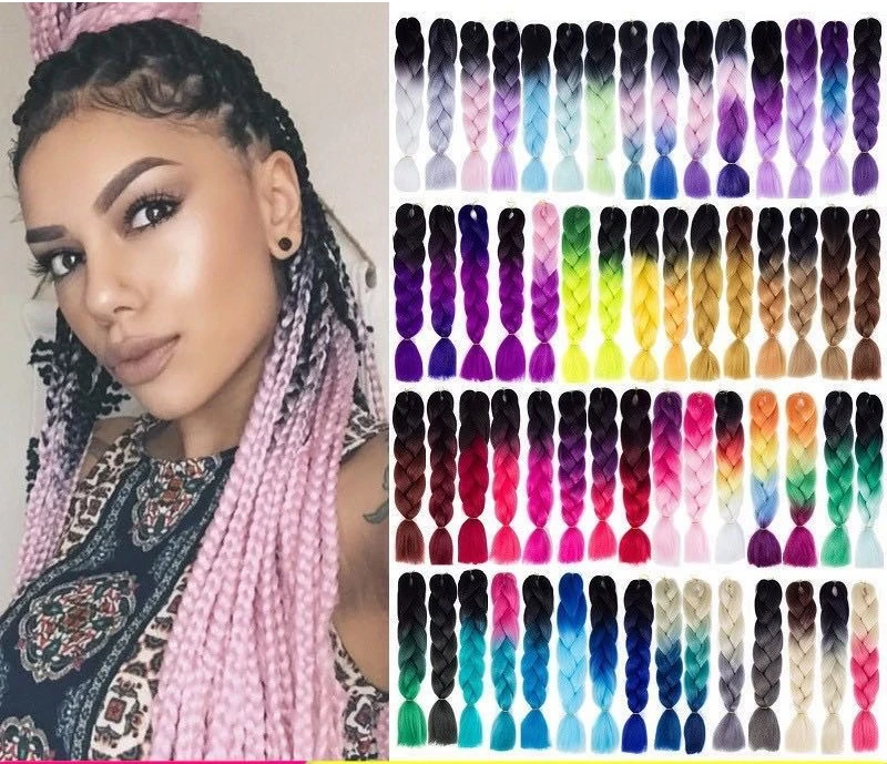 24-Braiding-Hair-Bulk-Synthetic-Braiding-Hair-Packs-Jumbo-Braid-Hair ...