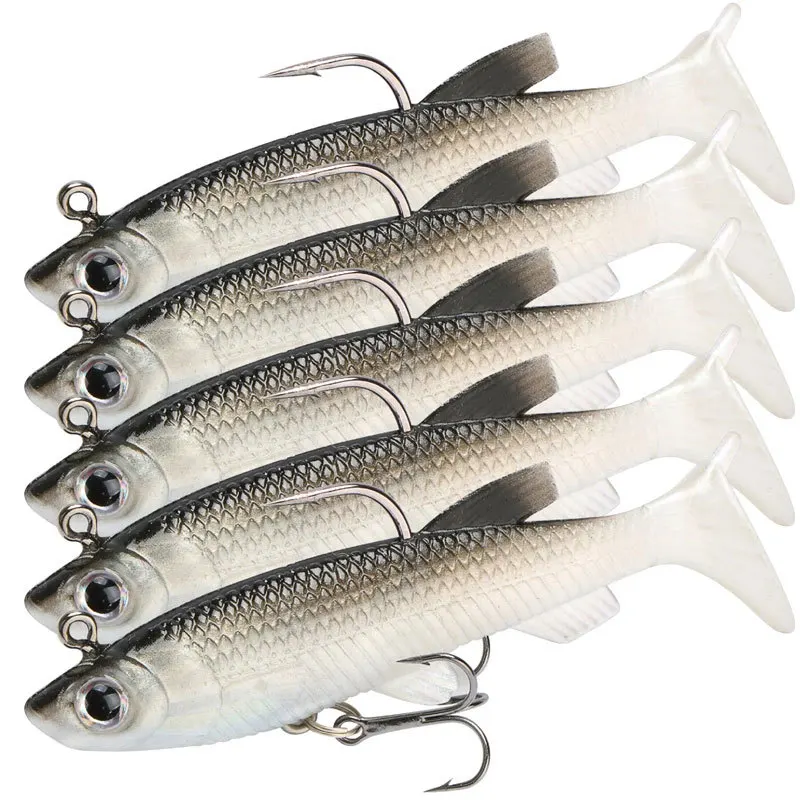 Soft Fishing Lure with Inner Lead Wobbler Swimbait Artificial Bait Carp ...