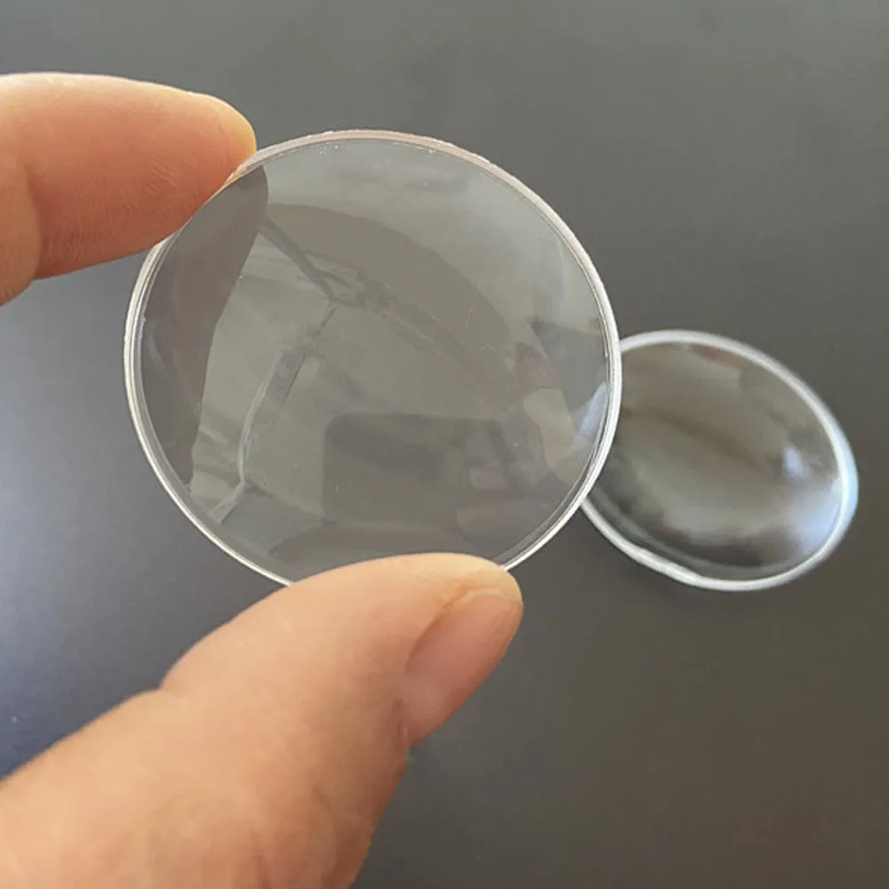 PMMA Plano Convex lens Diameter 42mm Focal length 75mm 4x Magnifying ...