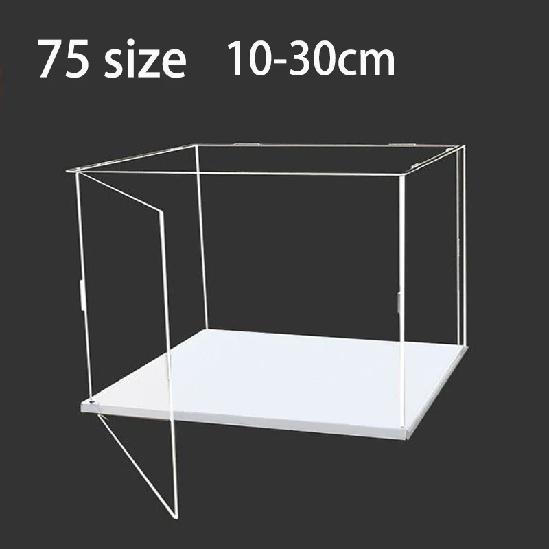Openable-Clear-Acrylic-Display-Box-with-White-Base-for-Model-Toys ...