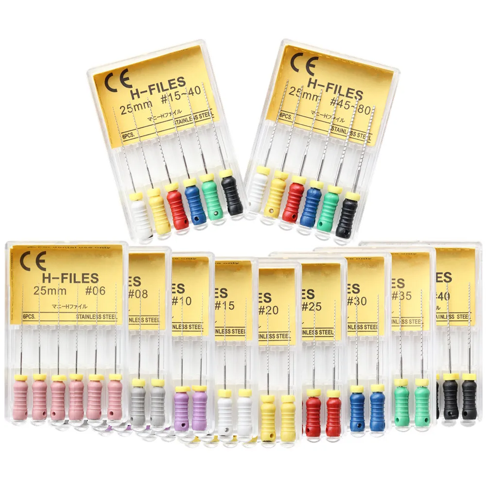 10-Packs-Dental-H-FILES-Endodontic-Root-Canal-HEDSTROEM-File-Hand-Use ...