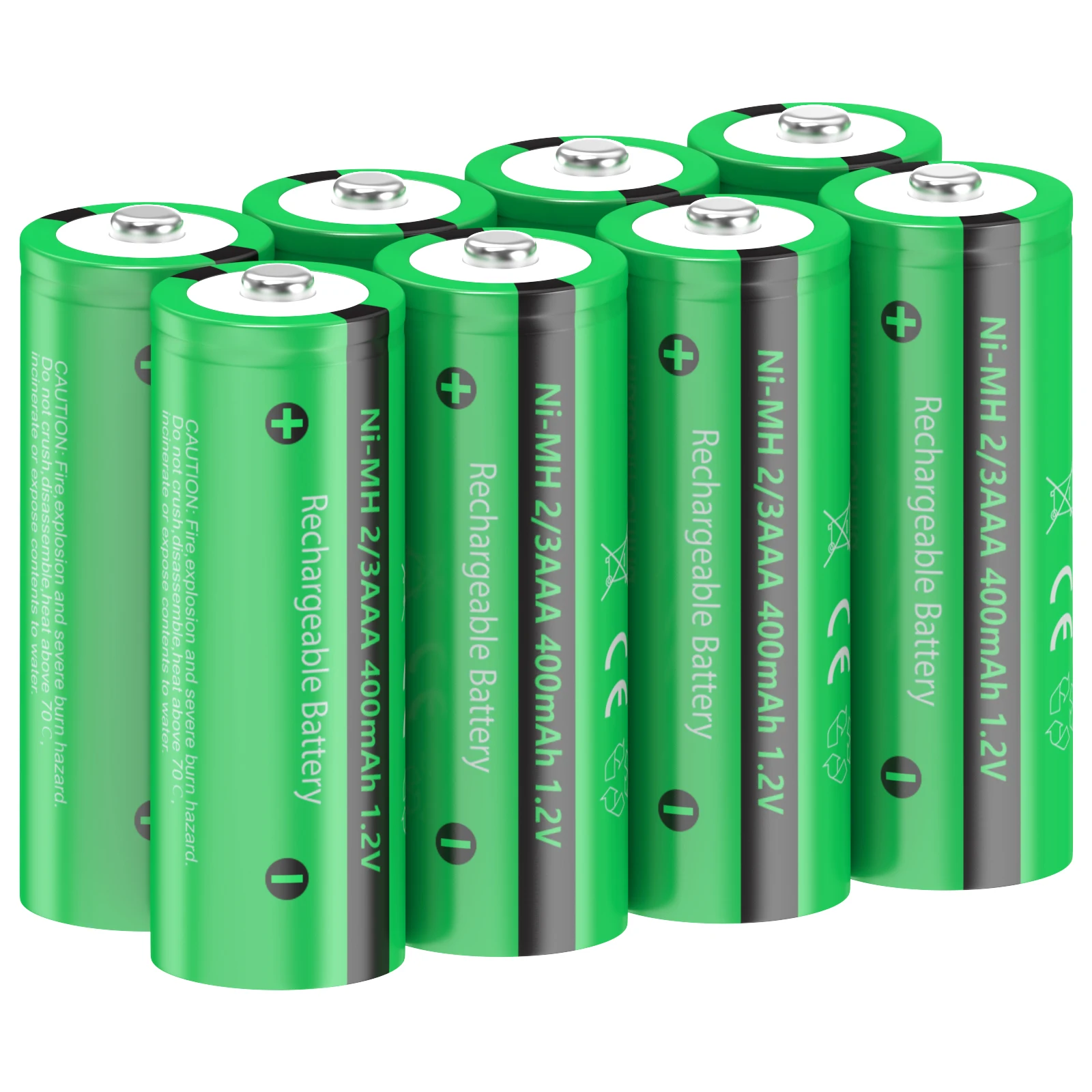 2-3-AAA-battery-ni-mh-rechargeable-battery-400mah-2-3AAA-button-top-for ...