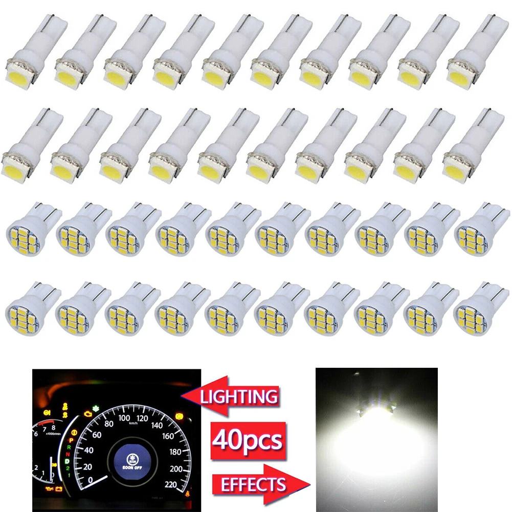 20Pcs-T5-Led-Bulb-LedLED-Dashboard-Instrument-Panel-Cluster-Dash-Bulbs ...