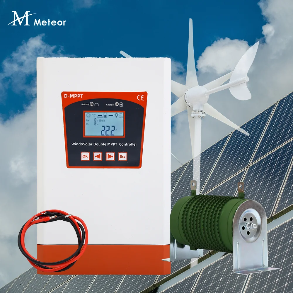 Hybrid-Wind-Solar-Charger-6000W-Double-MPPT-Controller-Windmill ...