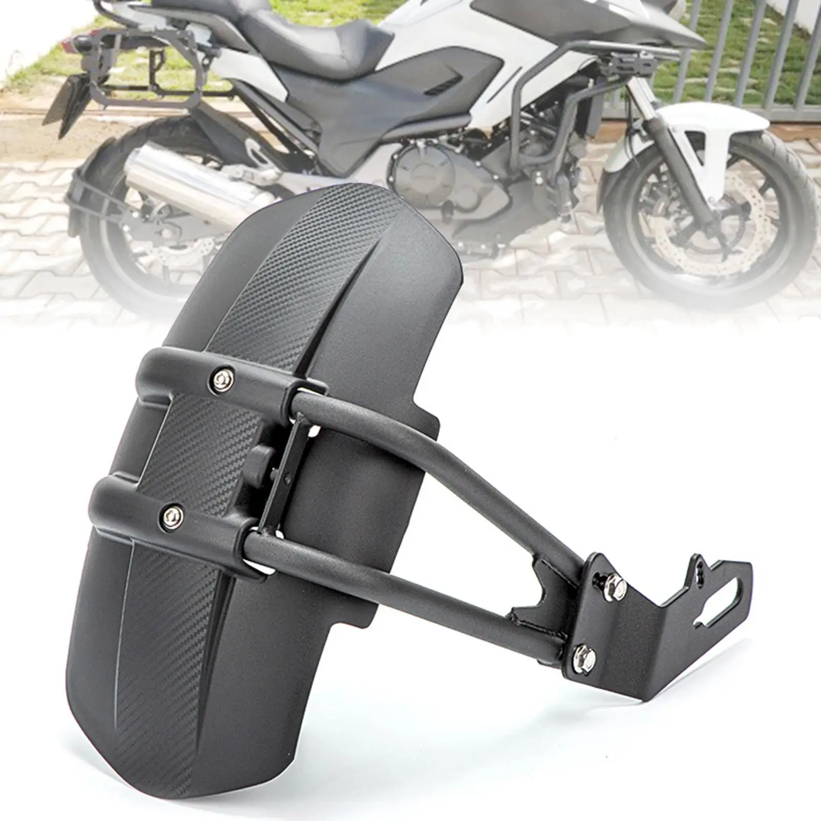 Universal-Motorcycle-Rear-Mudguard-Anti-Scratches-Carbon-Fiber-Mud-Flap ...