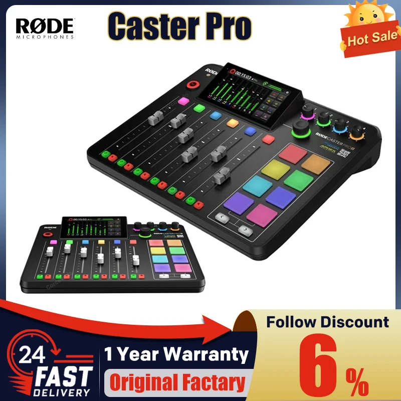For-RODECaster-Pro-II-9-channel-Mixer-Integrated-Studio-Audio ...