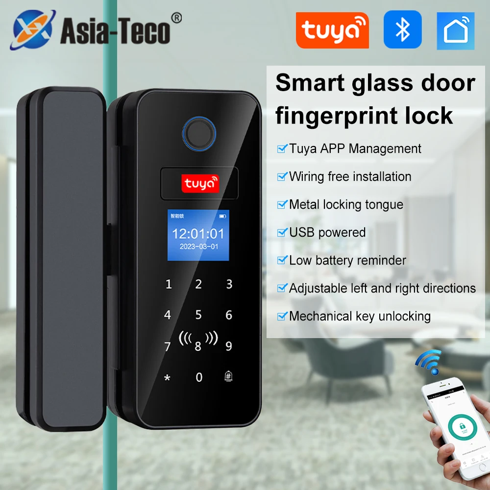 tuya-Fingerprint-Recognition-Smart-Glass-Lock-Tuya-APP-Bluetooth ...