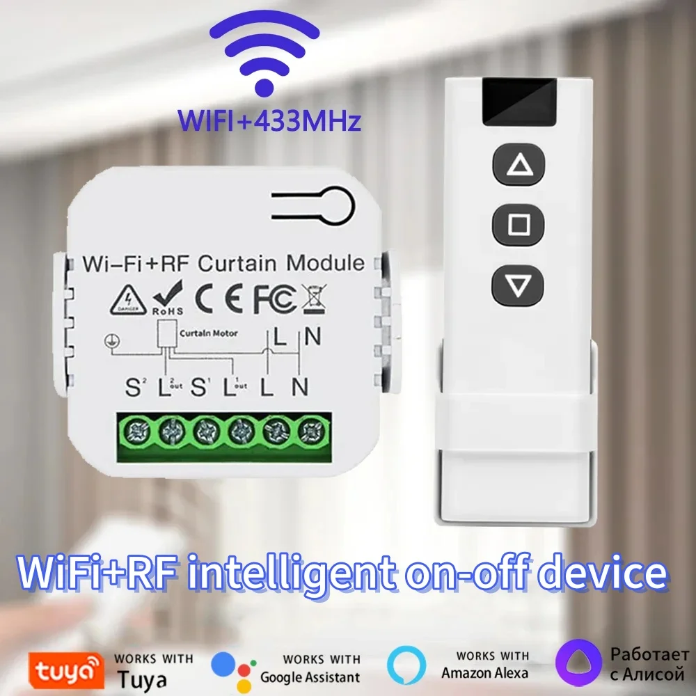 Tuya-WiFi-Smart-Curtain-Switch-Controllers-Roller-Blinds-Shutter-Motor ...