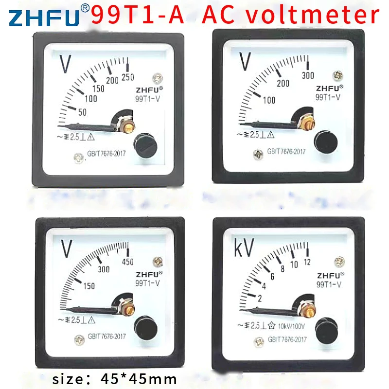 99T1-V-Analog-Panel-Voltage-Gauge-Volt-Meter-250V-300V-450V-500V-12kv ...