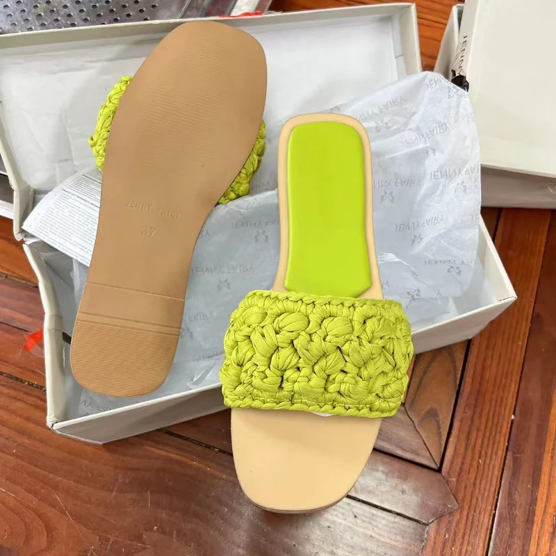 Zapatos elegantes de tacón plano para mujer, zapatillas de calle para ...