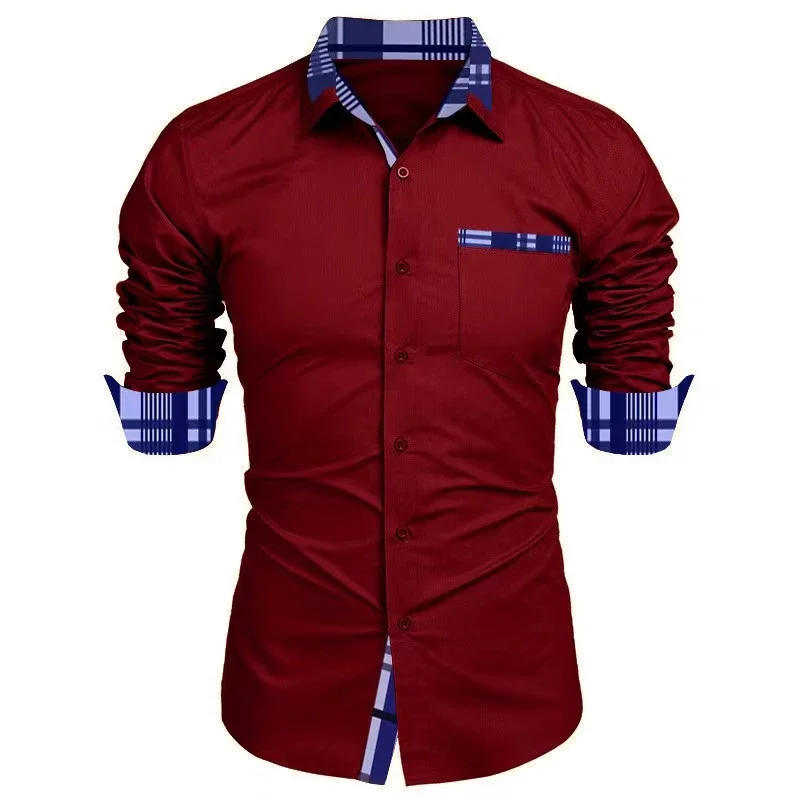 Men-s-casual-long-sleeved-shirt-business-travel-Men-design-simple ...